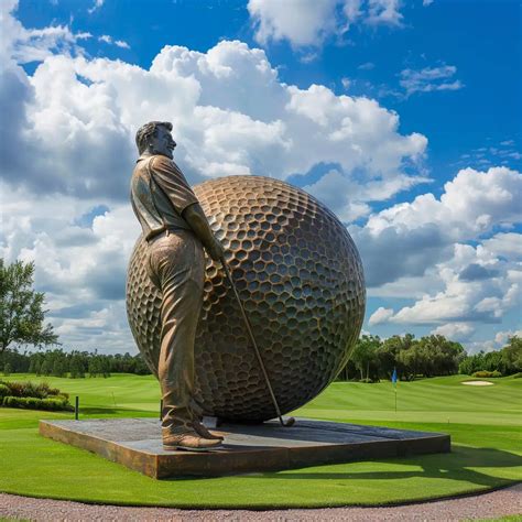 Large Metal Golf Statues And Sculptures Series Dandz Sculpture Dandz