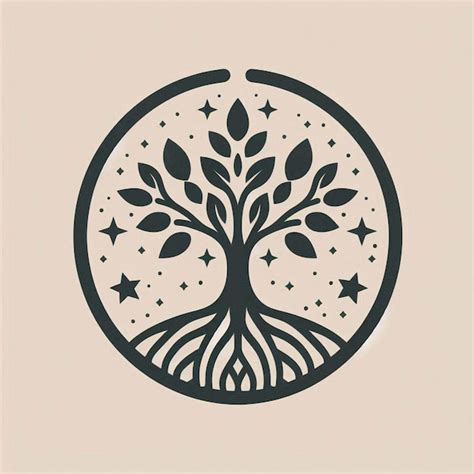 A Tree With The Word Quot Tree Quot On It Premium Ai Generated Image