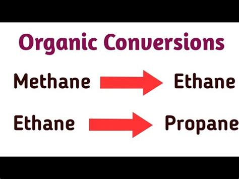 how to convert methane into ethane | organic conversions - YouTube