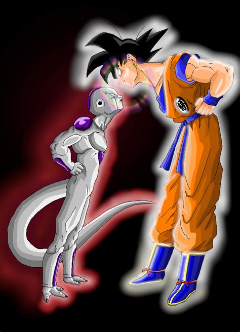 Goku And Friezas Staredown By Lordfr1eza9000 On Deviantart