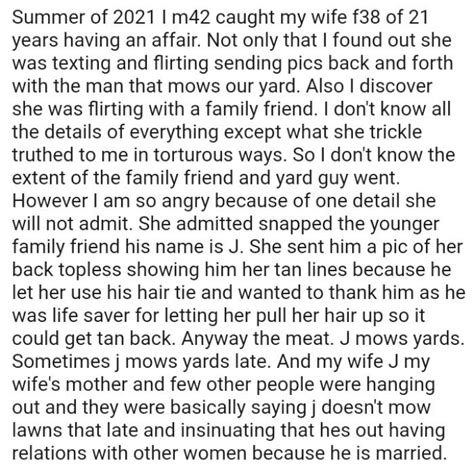 Man Finds Out That His Wife Of More Than Two Decades Is Cheating On Him
