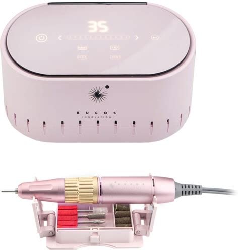 Фрезер для манікюру BUCOS Nail Drill X3 PRO (65W/35000 об.) LIGHT PINK ...