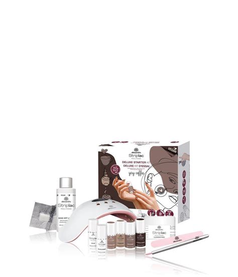 Alessandro Striplac Peel Or Soak Deluxe Starter Kit Coffee Vegan Набор