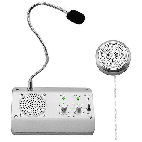 window speaker system dual way window microphone intercom speaker