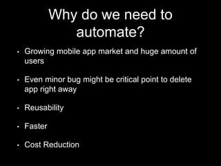 Appium Test Automation For Mobile Apps Ppt