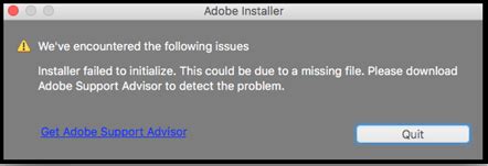 Installer Failed To Initialize