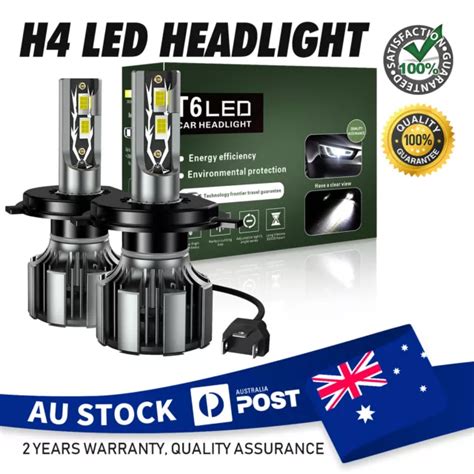 H4 9003 Headlight Light Led Hl Beam Bulbs Kit For Volkswagen Vw