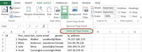 Working With Page Breaks In Excel VBA