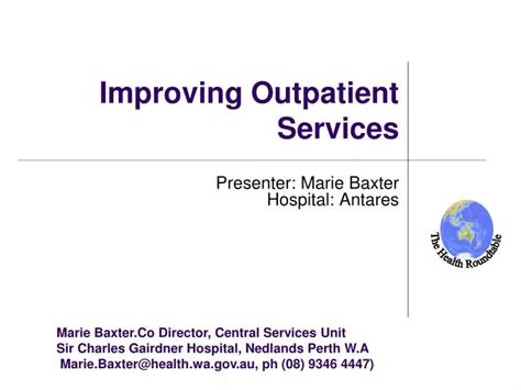 Ppt Improving Outpatient Services Powerpoint Presentation Free Download Id 7057941