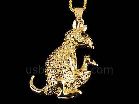 Usb Kangaroo Necklace Flash Drive