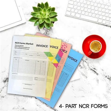 4 Part Carbonless Forms Printing