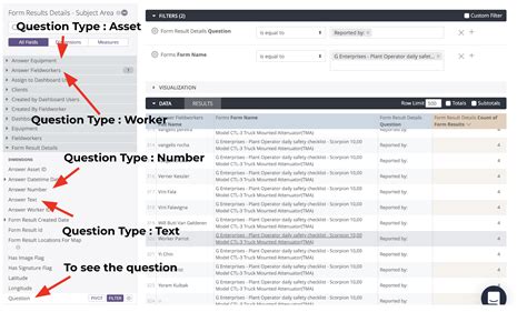 Analyzing Form Results Assignar Support