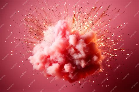 Premium Ai Image Dynamic Firecracker Explosion With Golden Confetti