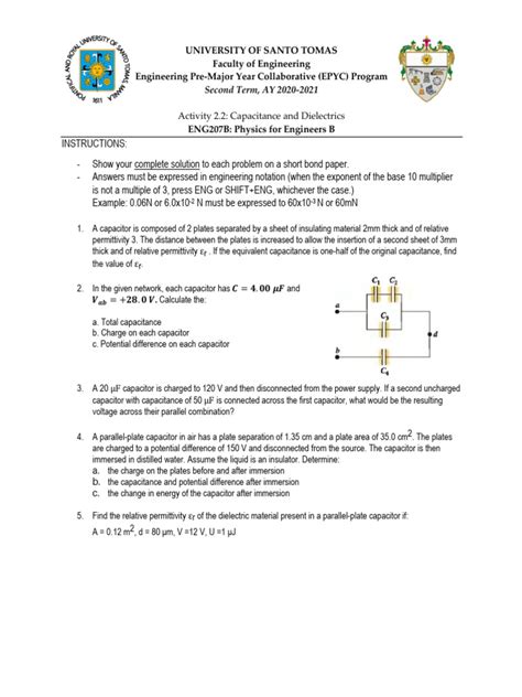 Activity 2 2 Capacitance And Dielectrics Pdf
