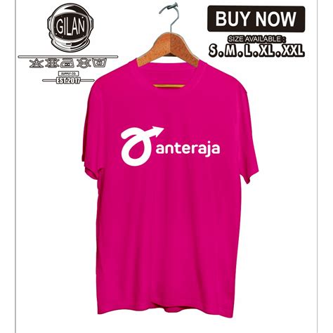 Jual Kaos Baju ANTERAJA ANTER AJA Logo Ekspedisi Jasa Pengiriman Kaos