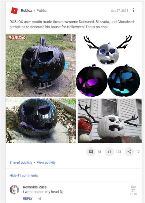 Roblox Throwback To My Ghostdeeri Blizzaria And Darkseed Pumpkins From 2013 2014 And 2015