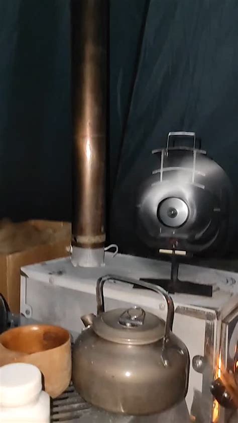 ‎بخاری هیزمی کمپینگ‎ ‎شبهای پاییز کمپ دره نهل شیرباد بخاریهیزمی