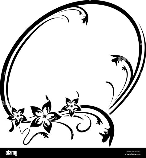 Elegant Oval Frame Stock Vector Image And Art Alamy