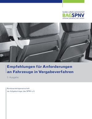 Ausfüllbar Online Empfehlungen fr Anforderungen an Fahrzeuge in Fax