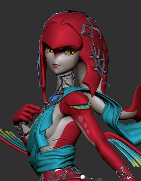 Mipha Sculpt Chris Silva Mipha Cosplay Miphas Grace Mipha Statue