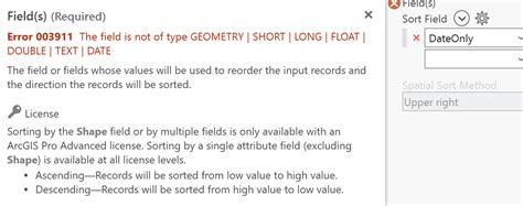 Solved Cant Sort Table On Dateonly Field Type Esri Community