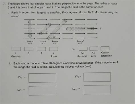 Solved The Figure Shows Four Circular Loops That Are Chegg