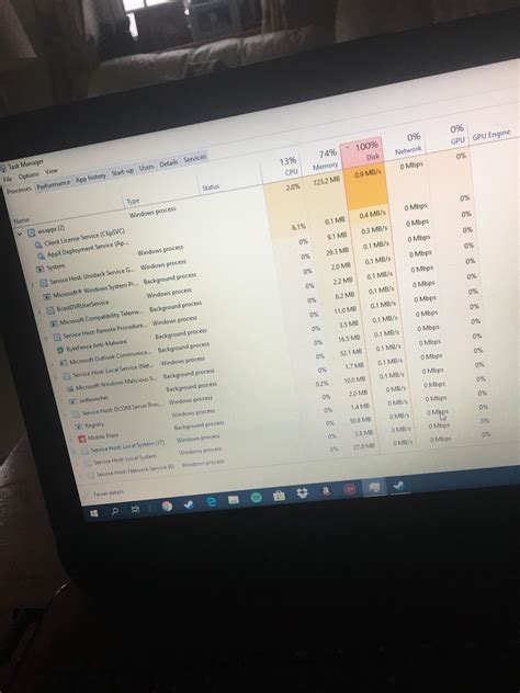 this problem 100 disk usage i ve tried everything from disabling