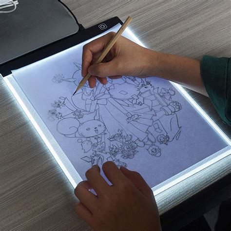 A4 Size Dimmable LED Drawing Board Acrylic Eye Pro Grandado