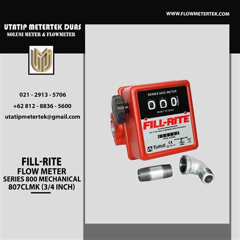 Fill Rite Flow Meter Utatip Metertek Duas