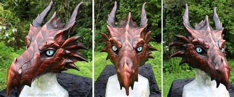 Red Leather Dragon Mask For Sale By Zarathus On Deviantart
