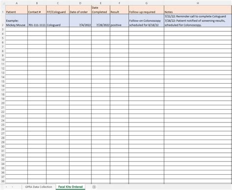 Data Collection Template Excel