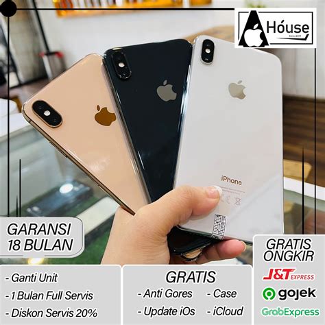 Jual Iphone Xs Max Gb Gb Second Original Garansi Bulan Shopee Indonesia