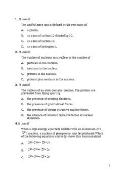 IB DP Physics Question Book E Structure Of The Atom SL First Teaching