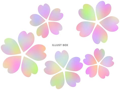 無料イラスト 桜の花模様壁紙カラフル背景素材イラスト。ベクターあり