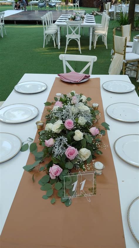 Centros De Mesa Sencillos Para Mesas Largas Decoración De Mesas Para