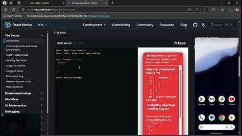 React Native Basics 1 Part 2 Youtube