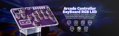 Jadsorbobi All Button Arcade Stick 13keys Gamerfinger With Custom Diy Rgb And Turbo