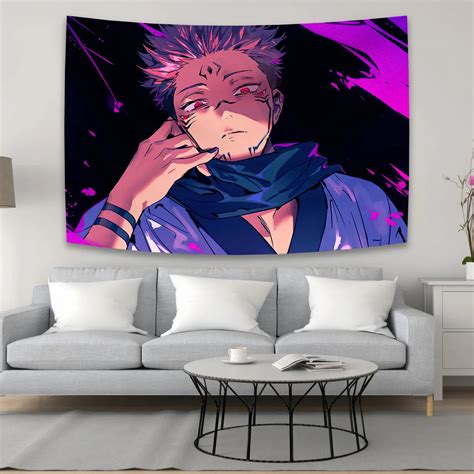 Anime Jujutsu Kaisens Tapestry Wallpaper Art Home Aesthetic Tapestries