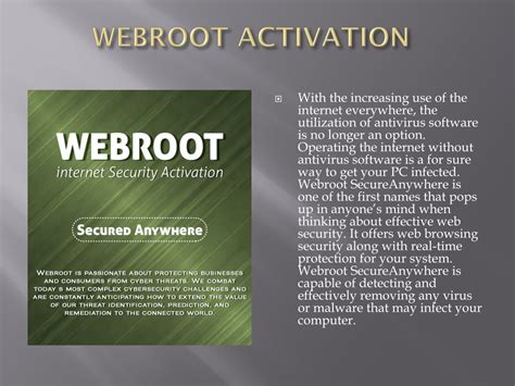 Ppt Safe Install And Activate Webroot Key Code