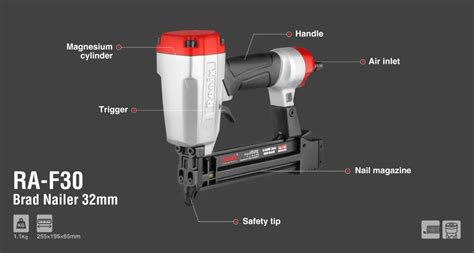 Ronix Air Nailer Ra F30 Air Cordless Electric Cordless Nail Gun Model