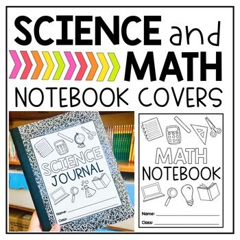 Math And Science Notebook Covers By The Primary Pieces Tpt