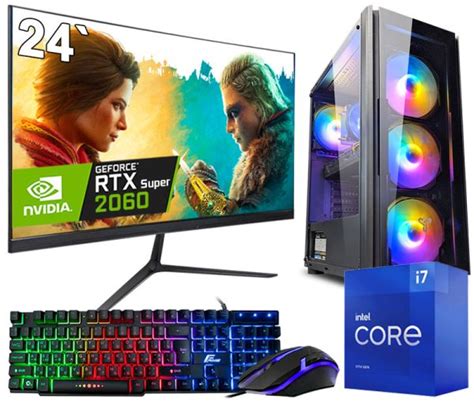 АКЦИЯ! Мощный Игровой ПК RGB +Монитор 24'' Intel i7 RTX 2060 Super ...