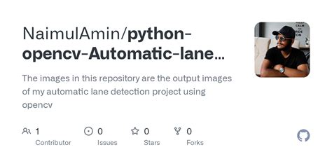 Github Naimulaminpython Opencv Automatic Lane Detection Output The