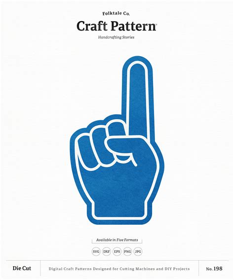 Foam Finger SVG Craft Pattern Football SVG Sports SVG Etsy Hong Kong
