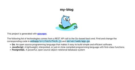 Build A Full Stack App With React And Goxygen Logrocket Blog