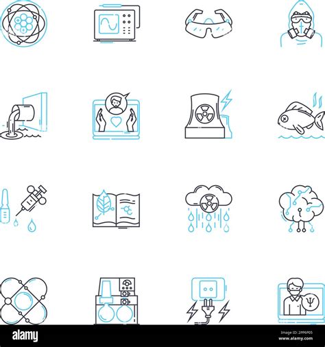 Technology Innovation Linear Icons Set Disruption Advancement Progression Invention