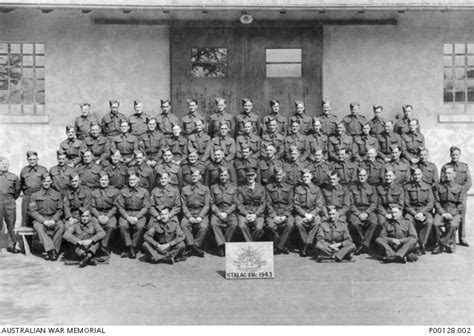 Prisoners At The German Prisoner Of War Camp Stalag Xiiic Back Row J