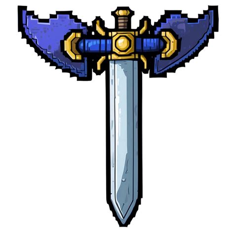 Download Pixel Art Sword And Shield Png 06112024