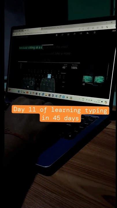 day 11 of learning typing in 45 days shortvideo shorts short