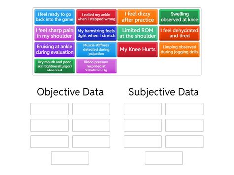 Subjective Vs Objective Information Group Sort